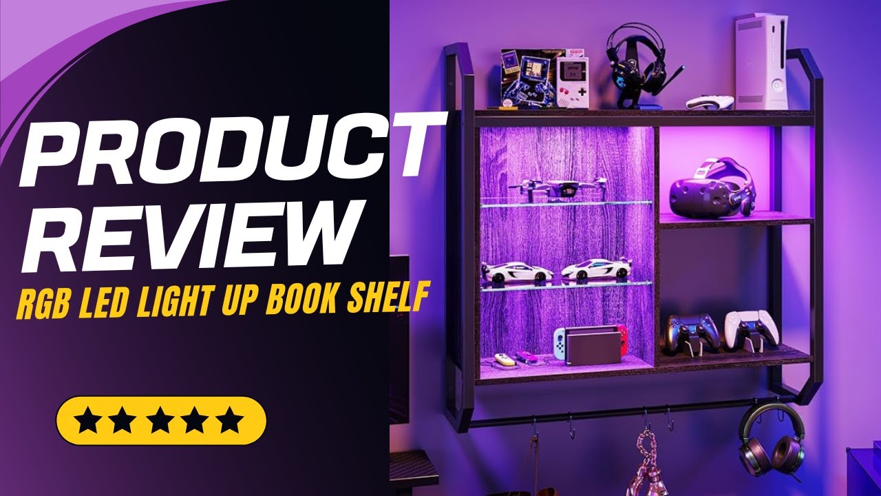 LED Bookshelf to Maximize Space | Installation & DIY - YouTube