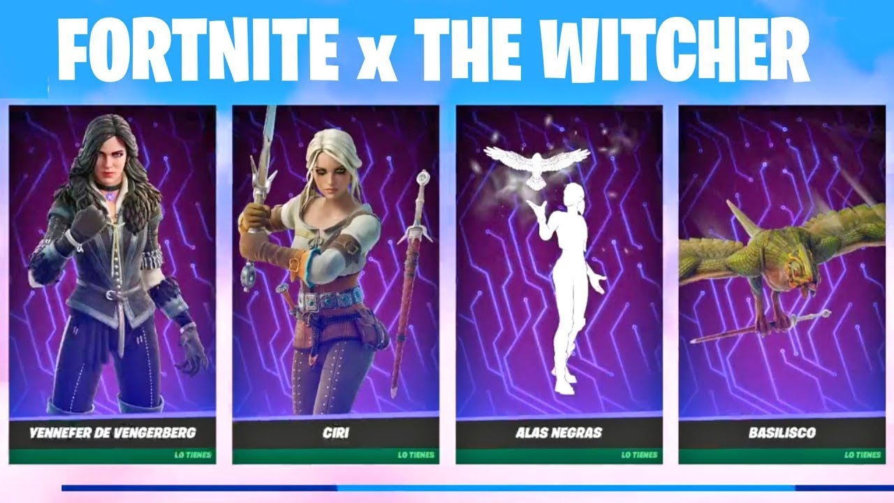 NEW FORTNITE X WITCHER SKINS ARE HERE! (Fortnite Witcher Skins) - YouTube