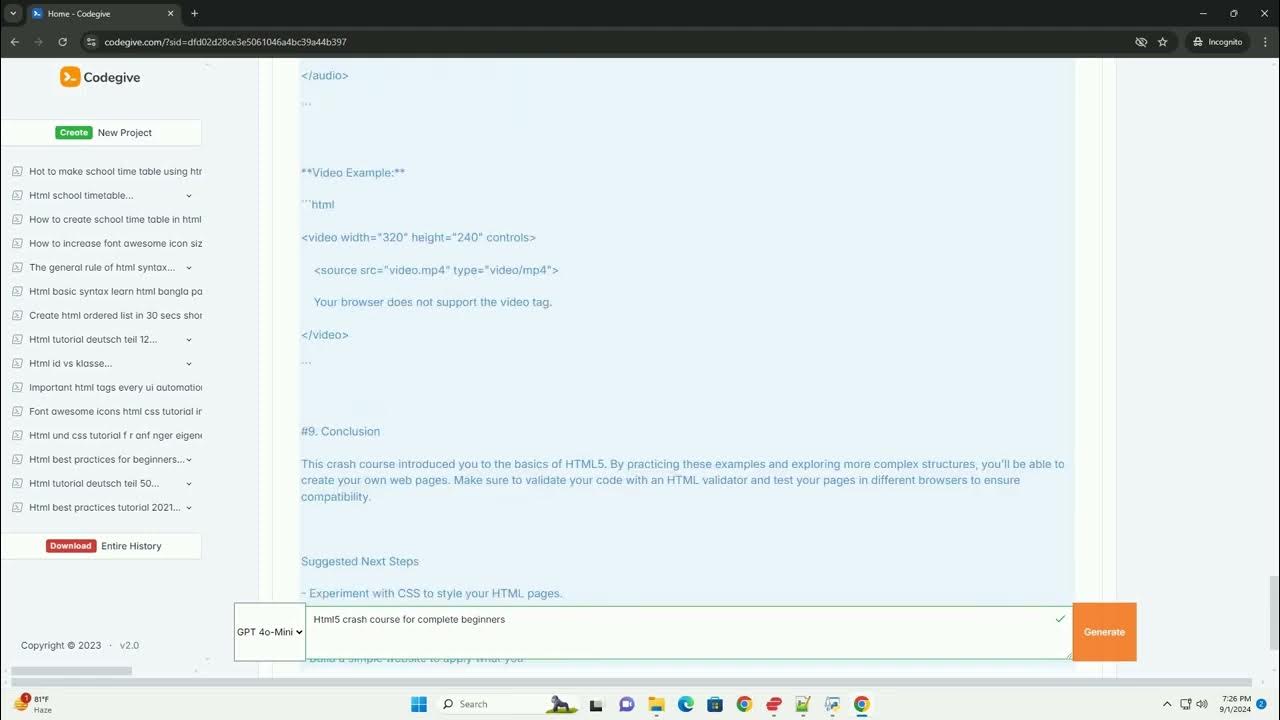 Html5 crash course for complete beginners - YouTube