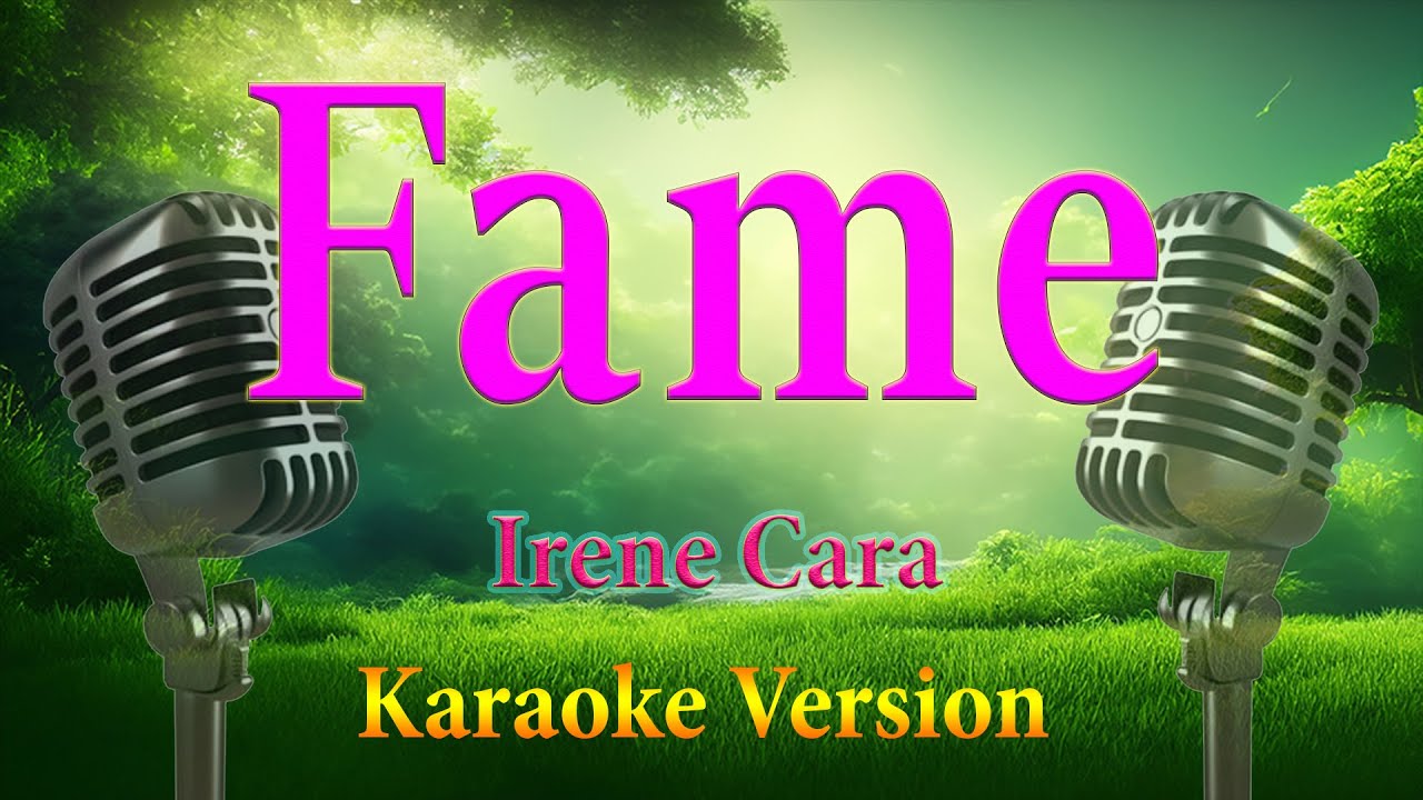 Fame Irene Cara Karaoke Lyrics C - YouTube
