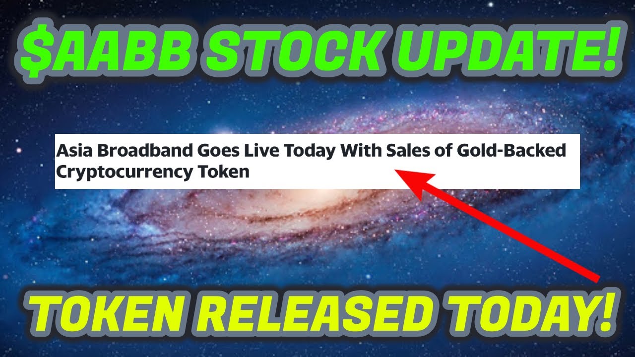 $AABB STOCK UPDATE! GOLD TOKEN RELEASED TODAY! ARE THEY MAKING THE NEXT ...