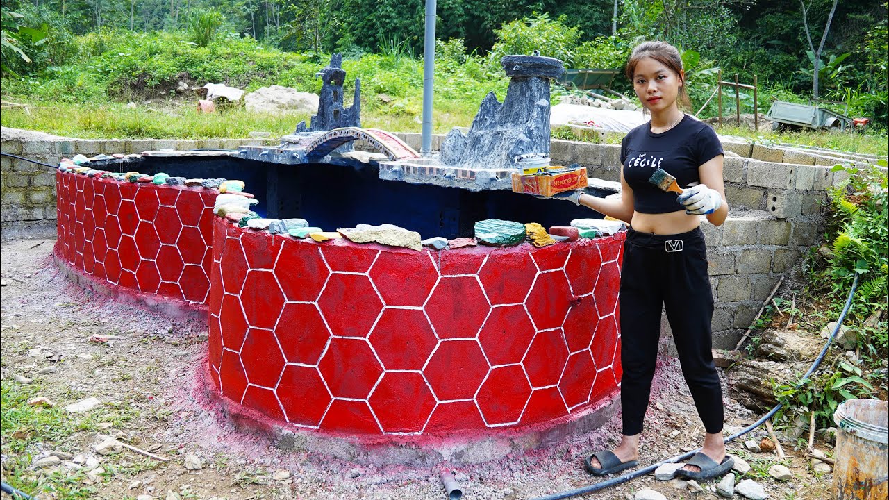spray paint, build fish pond p19, build wooden house 2023 - 3 years ...