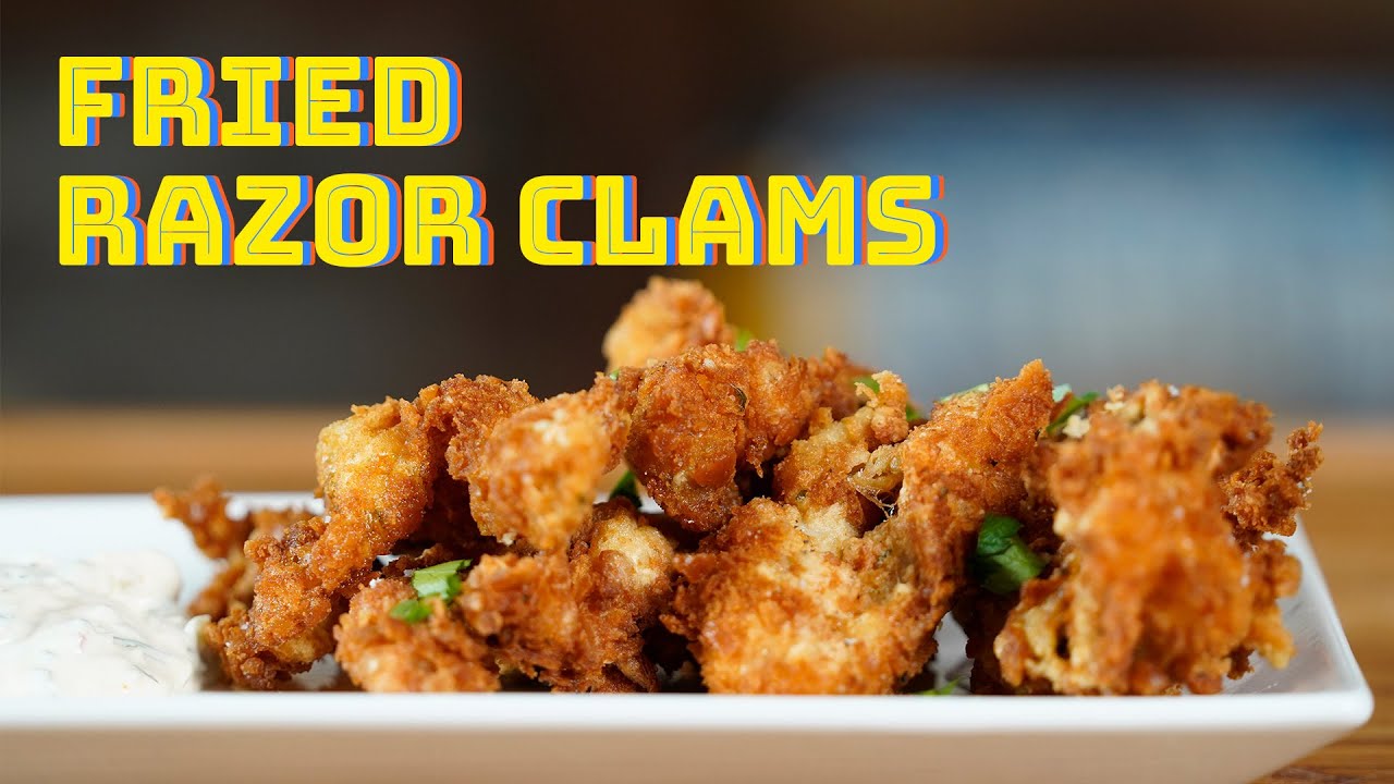 How to Fry Clams | Fried Razor Clams with Old Bay Tartar Sauce | Easy ...