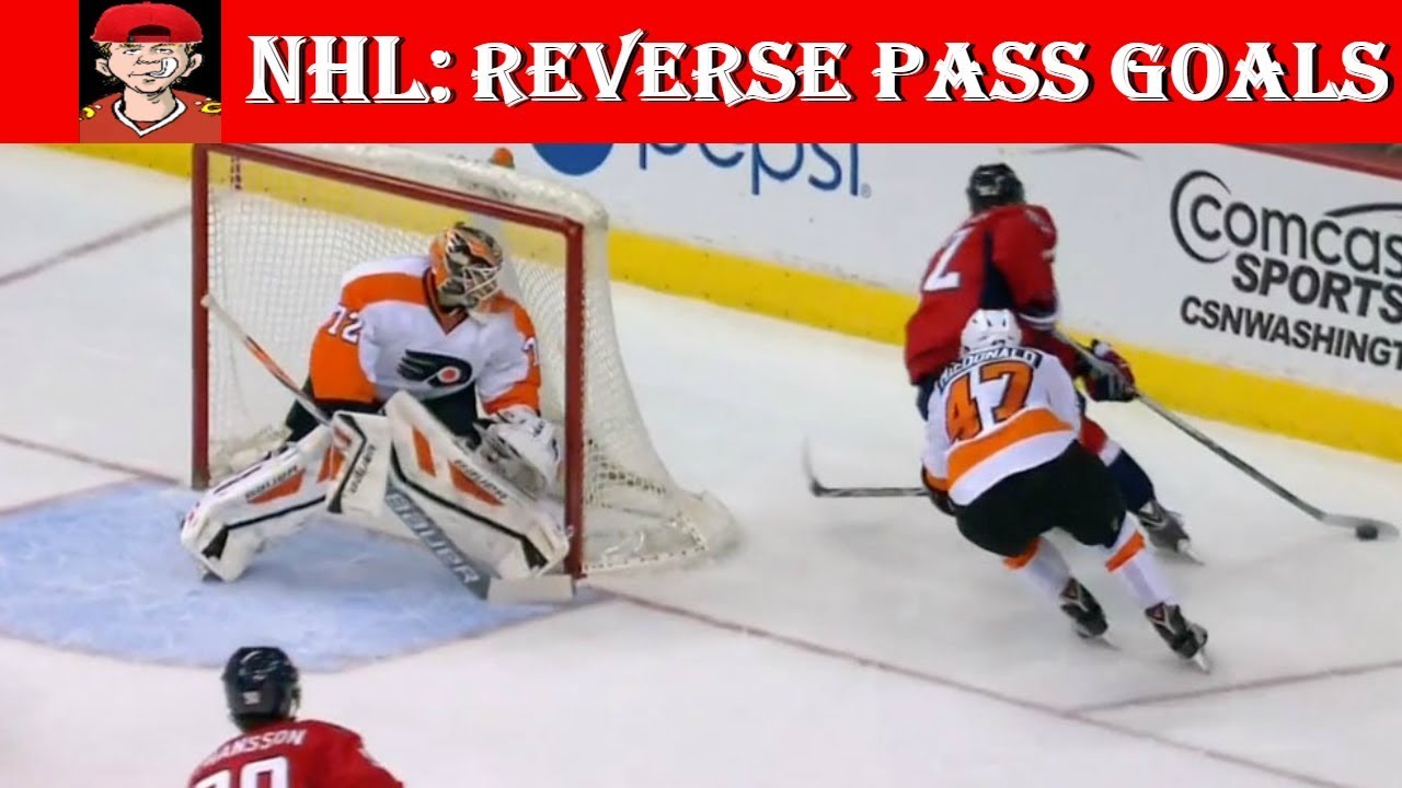 NHL Reverse Pass Goals - YouTube