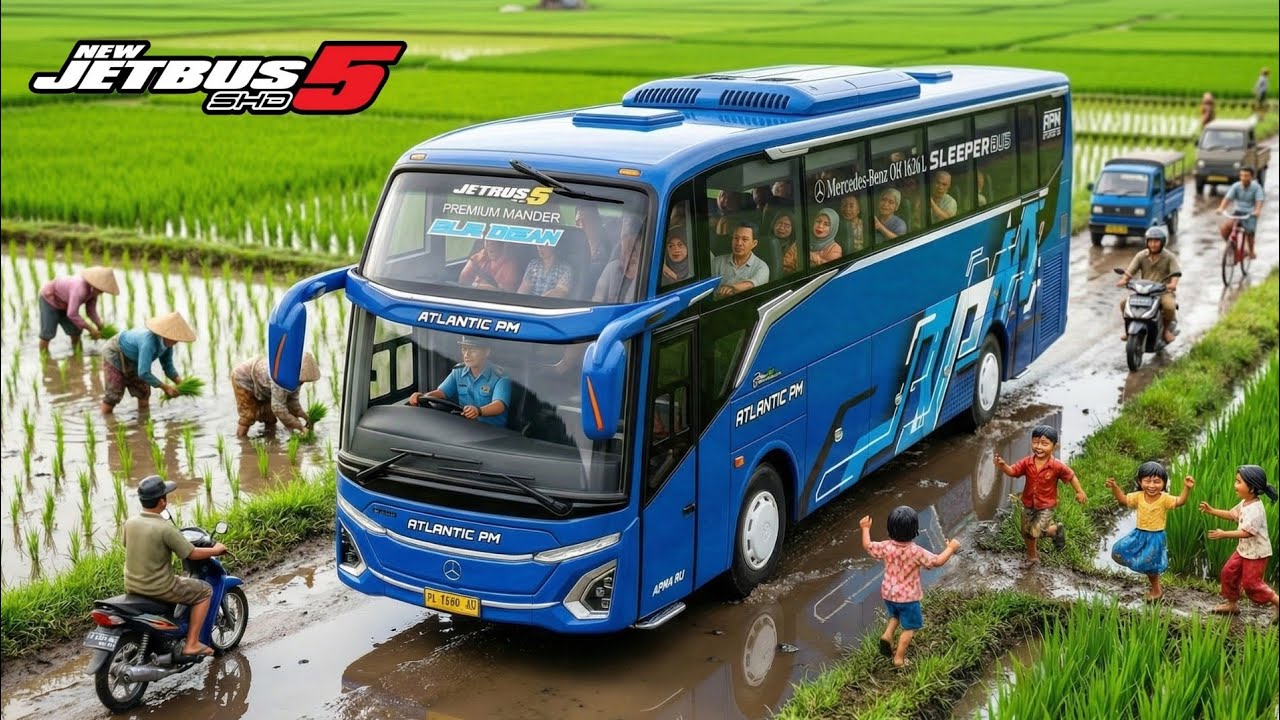 Perjalanan Bus AKAP Melewati Jalan Extrem! 🚌 Jetbus5 ATLANTIC PM 😱 ...