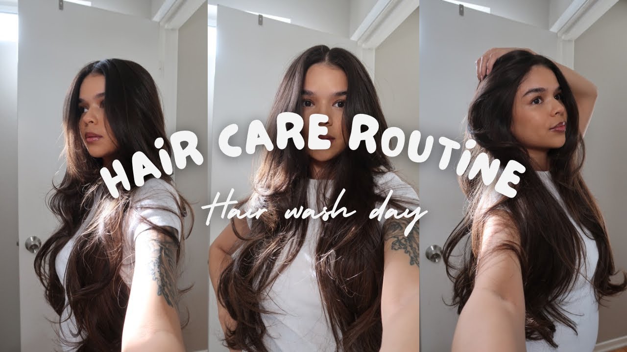 Hair wash day + hair care routine | the reality of having long thick ...
