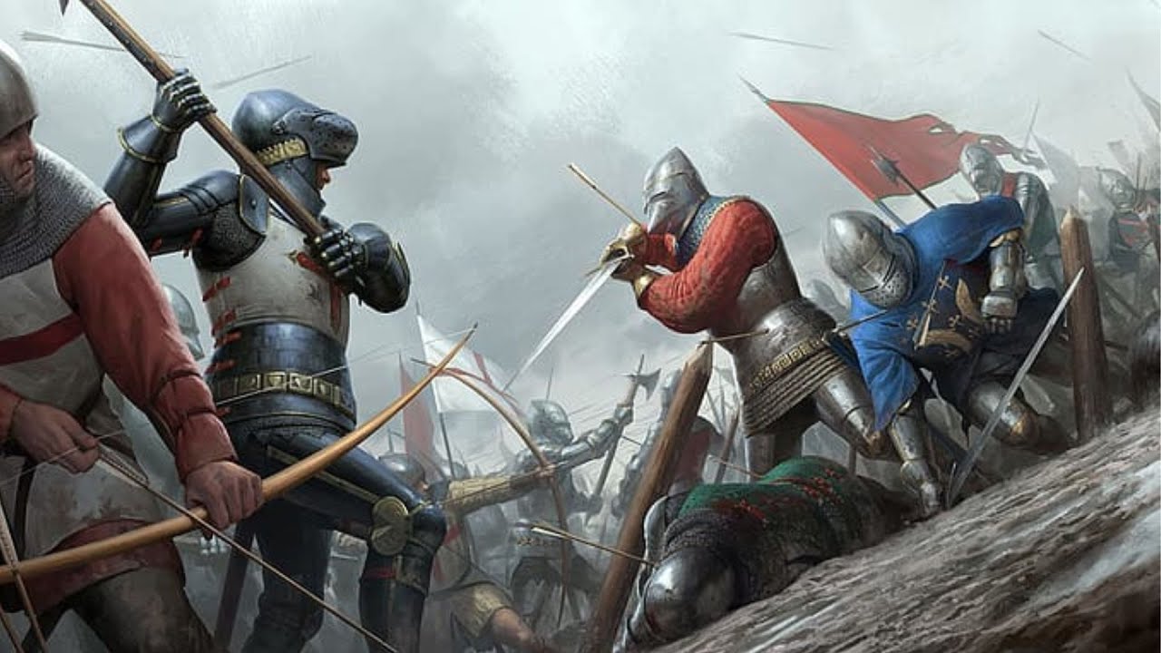 Total War Medieval II: Tsardoms Total War Mod- Ottoman massive army vs small Crusaders army war ...