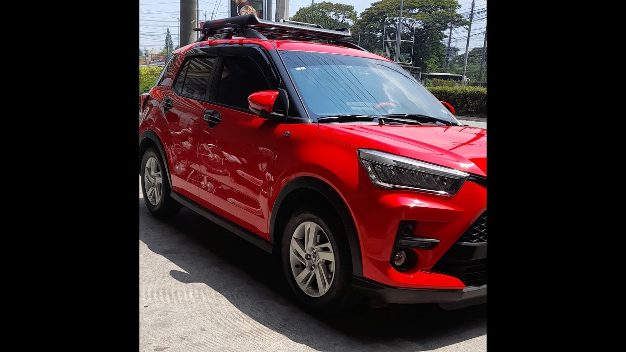 Toyota Raize 1.2 G ( Roof rail and roof rack installed ) - YouTube