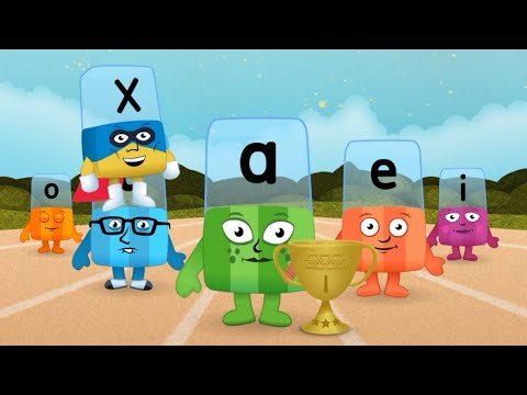 ALPHABLOCKS FUN RUN : LEARN SOUND LETTER A | SPELL BAT, JAM & FAN | KID ...