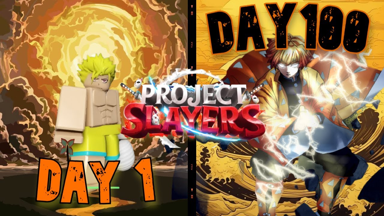 100 NGÀY TÔI TRỞ THÀNH LÔI TRỤ MẠNH NHẤT TRONG PROJECT SLAYER - YouTube