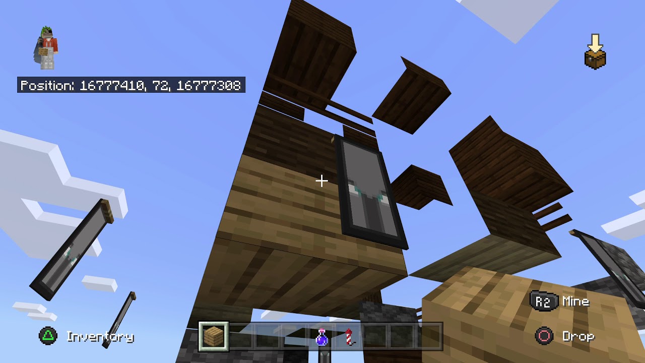 Minecraft bedrock stripe lands on PS4 - YouTube