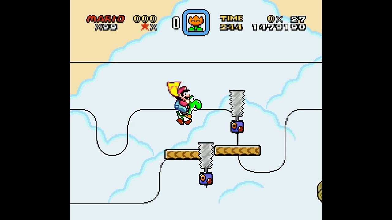 Super Mario World - Cheese Bridge Area (Yoshi's Flight) - YouTube
