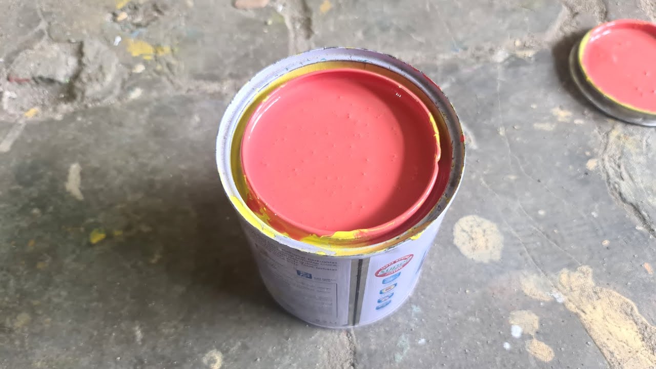 Oplos Cat Minyak Avian Warna Merah - YouTube