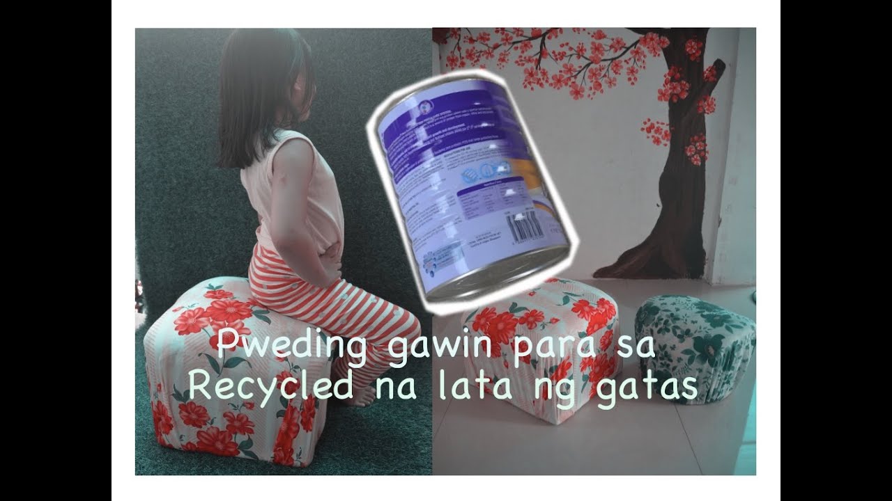 recycled lata ng gatas | Magandang gawin habang naka home quarantine ...