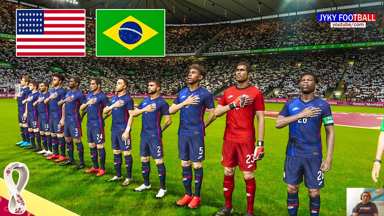 PES - USA vs BRAZIL - FIFA World Cup 2022 Qatar - Full Match HD Jyky ...
