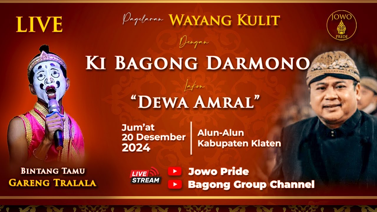 🔴LIVE Wayang Kulit Ki Bagong Darmono BT Gareng Tralala 20 Desember 2024 ...