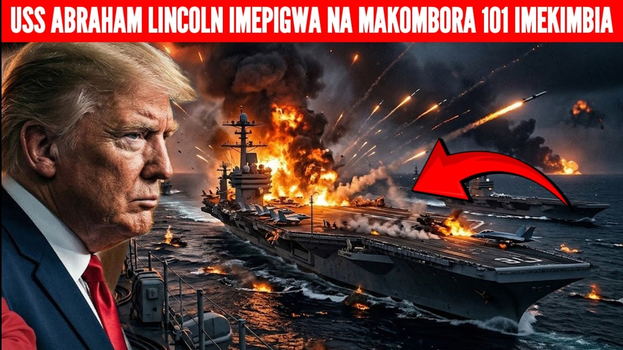 MELI VITA YA MAREKANI USS ABRAHAM LINCOLN IMEPIGWA NA MAKOMBORA 101 ...