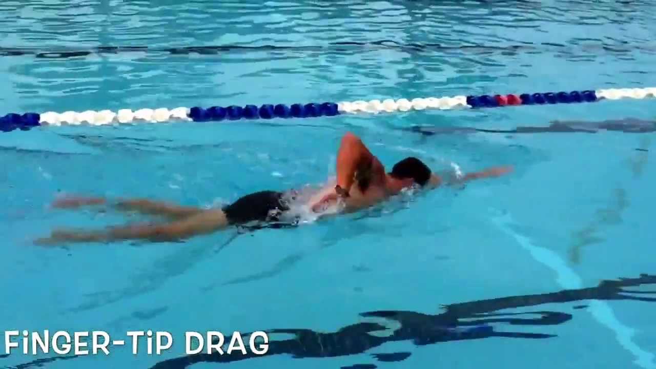 Freestyle Finger-Tip Drag Drill - YouTube