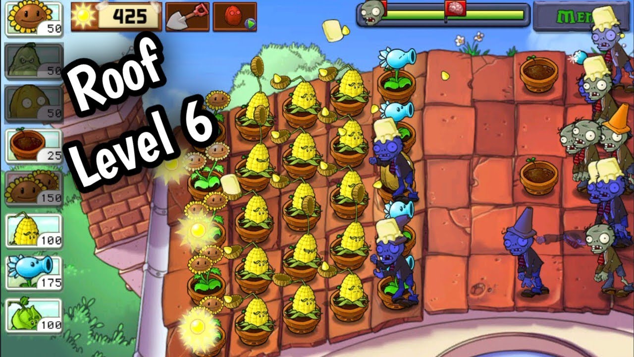 Plants vs Zombies | Level 5 | Fog Time Level 5-6 | Zombies Horror Best ...