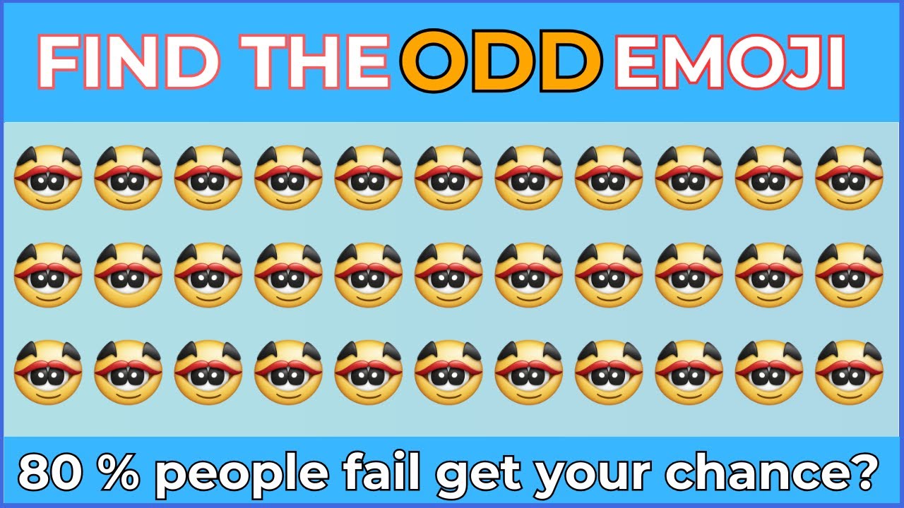 Can You Spot the Odd Emoji? Ultimate Emoji Puzzle Challenge | Quiz Wise ...
