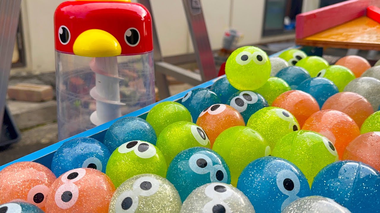 Marble Run☆Dynamic Marble Course! Eyeballs & Billiard Balls - YouTube