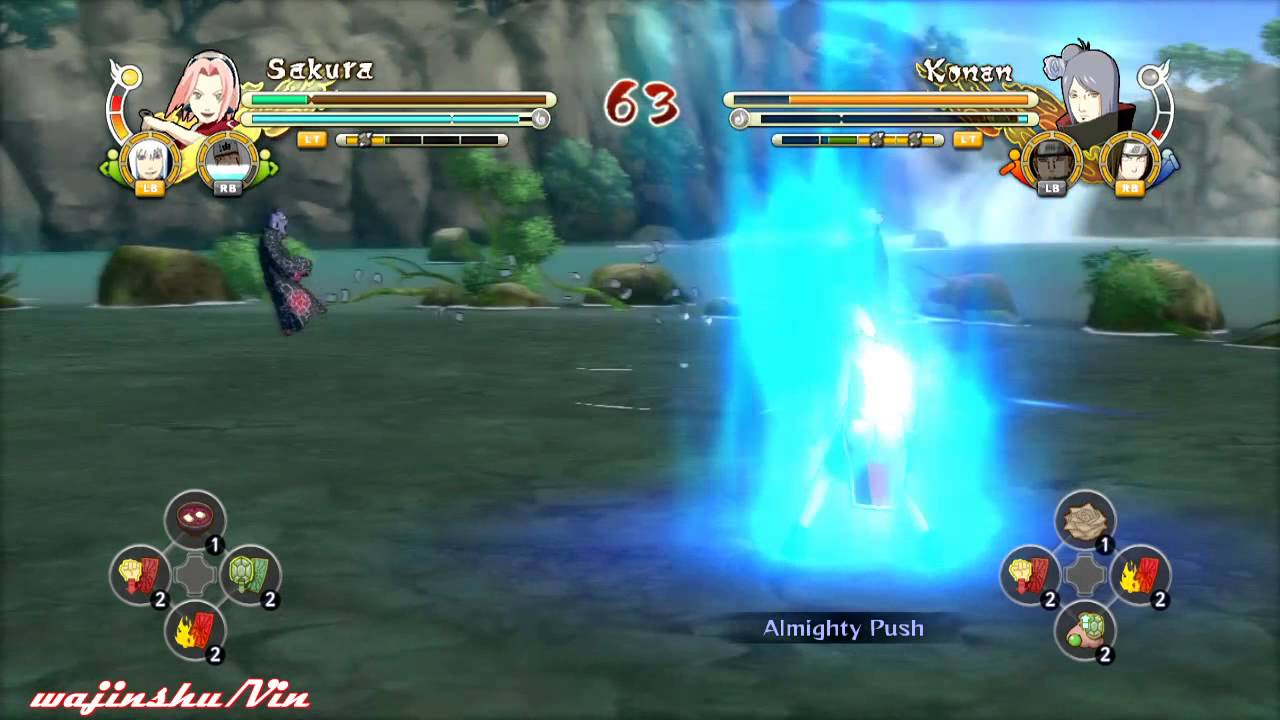Naruto Ultimate Ninja Storm 3 Pre-time skip Sakura vs Konan Gameplay ...