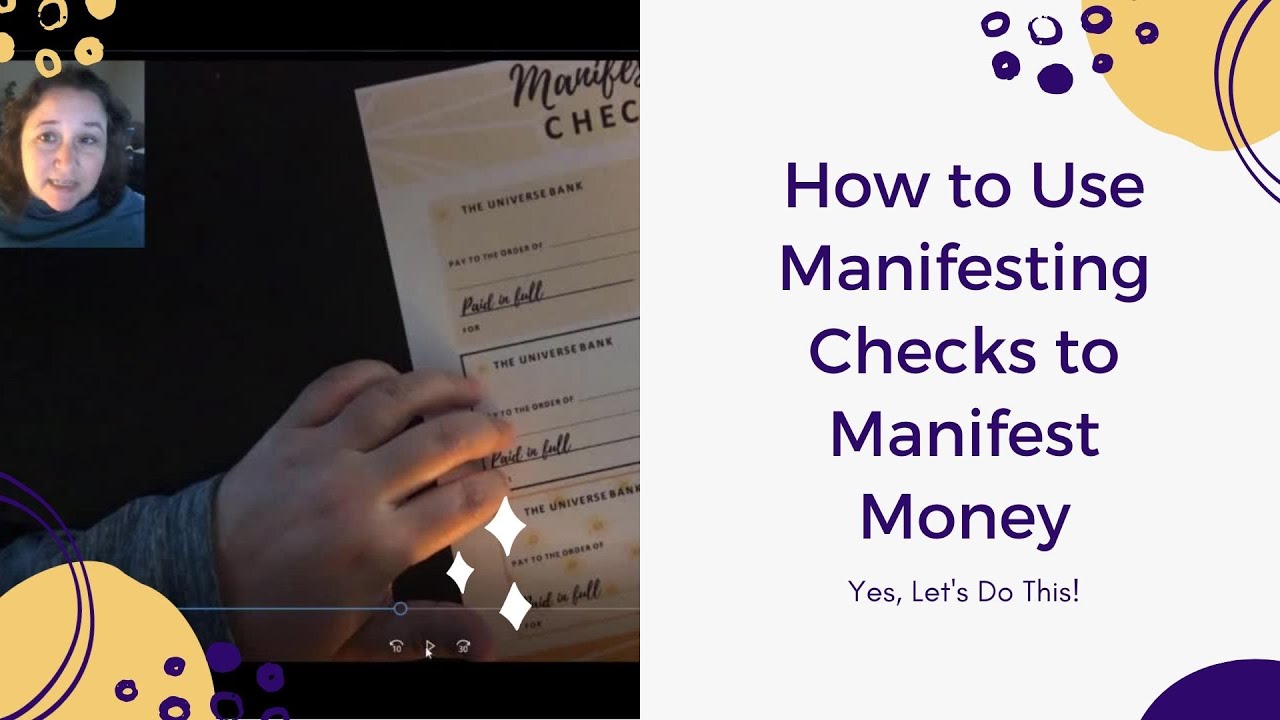 How to Use Manifesting Checks to Manifest Money - YouTube
