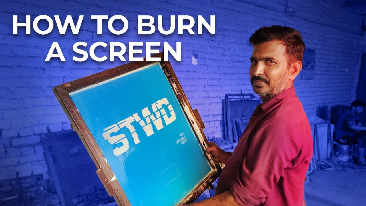 How To Make A Screen For Screen Printing ! - YouTube