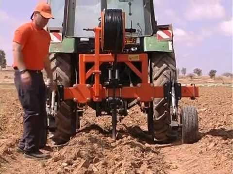 Netafim Deep Burying Machine Introduction - YouTube