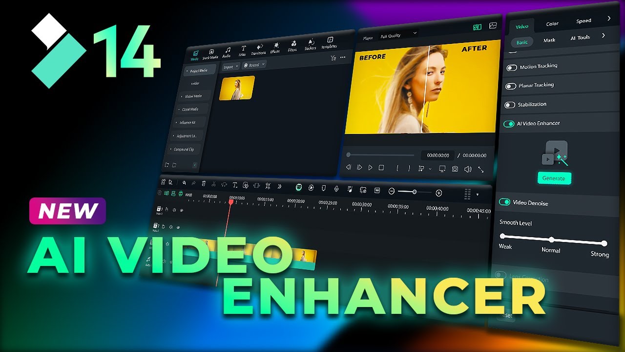 What's NEW IN FILMORA 14 | AI Video Enhancer - YouTube