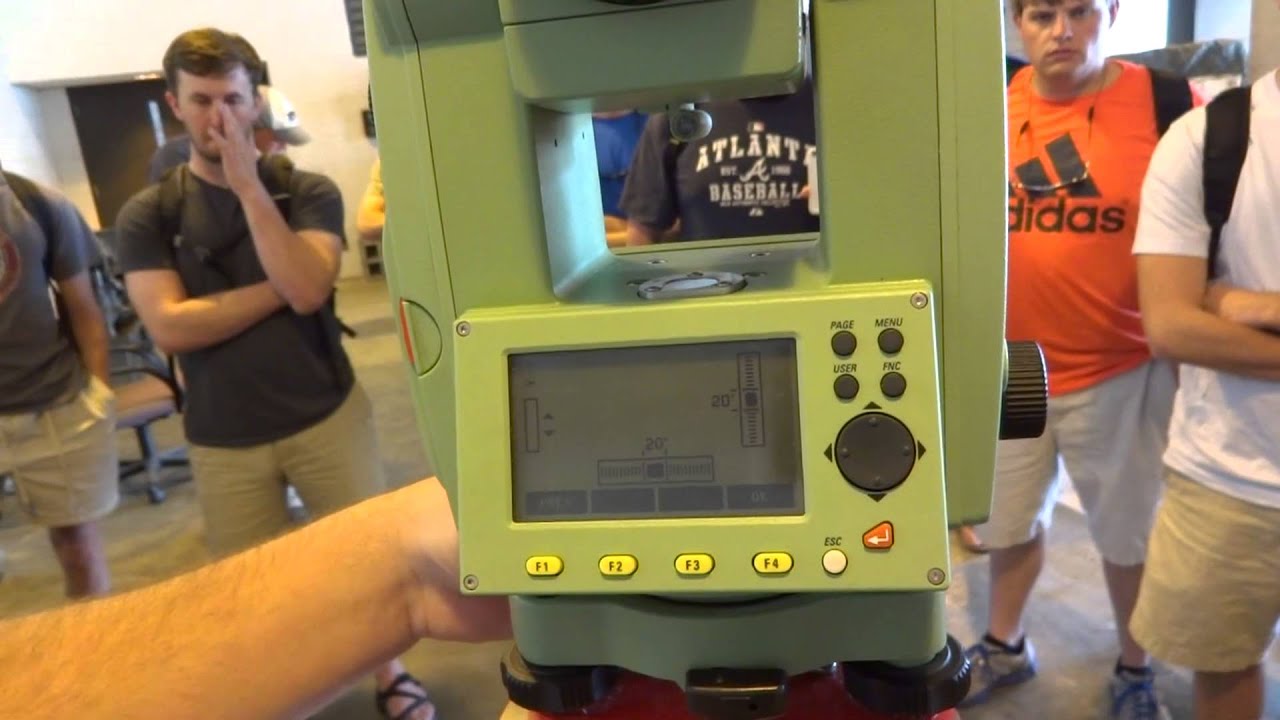 How To Set Up A Total Station (Auburn Surveying Final) - YouTube