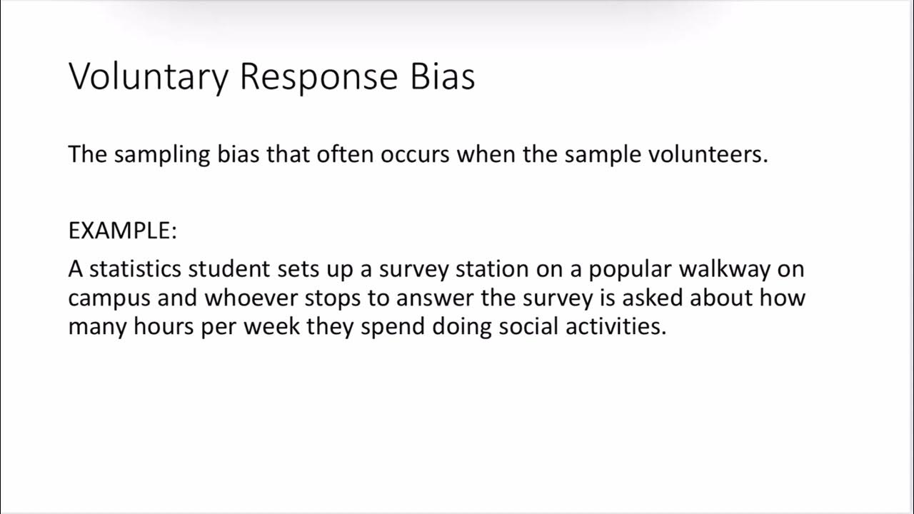 Math 1030 Unit 5 - Sources of Bias - YouTube