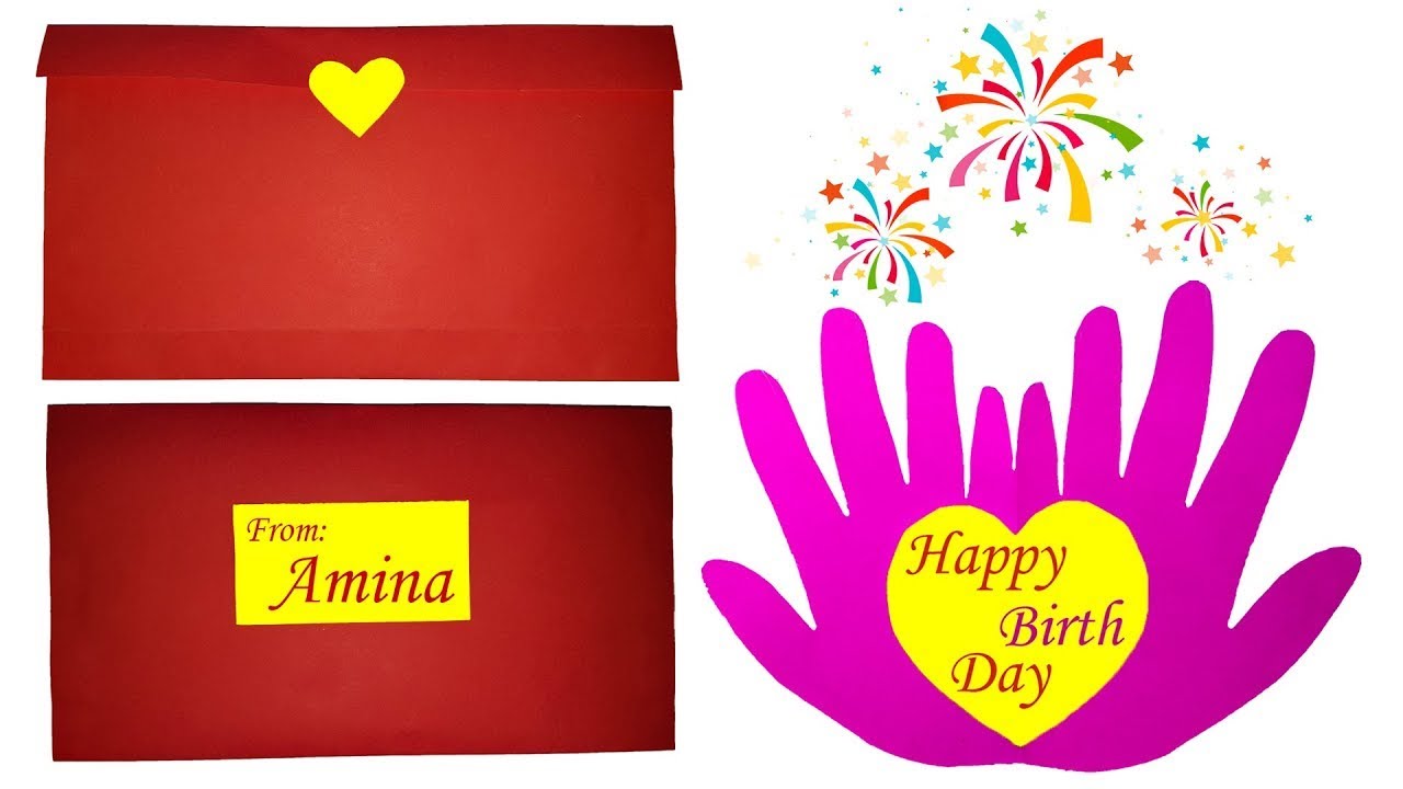 How to Make Birthday Gift Card & Envelope | DIY Ideas | Art & Craft ...