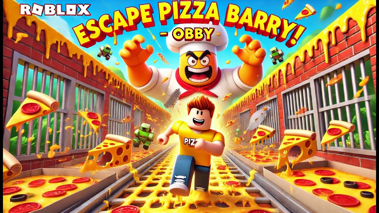 🍕 ESCAPE PIZZA BARRY’S CHEESY PRISON?! 😱 Roblox’s Funniest Obby Ever ...