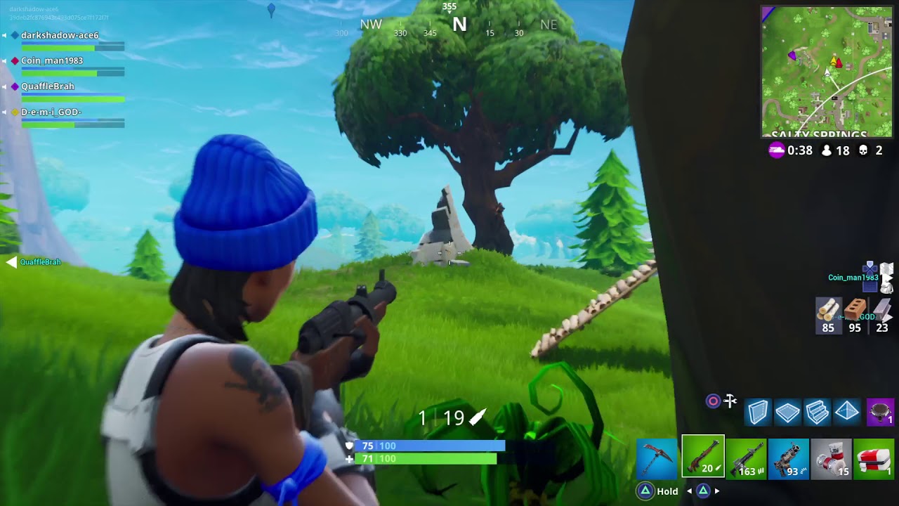Fortnite hunting rifle headshot darkshadow - YouTube