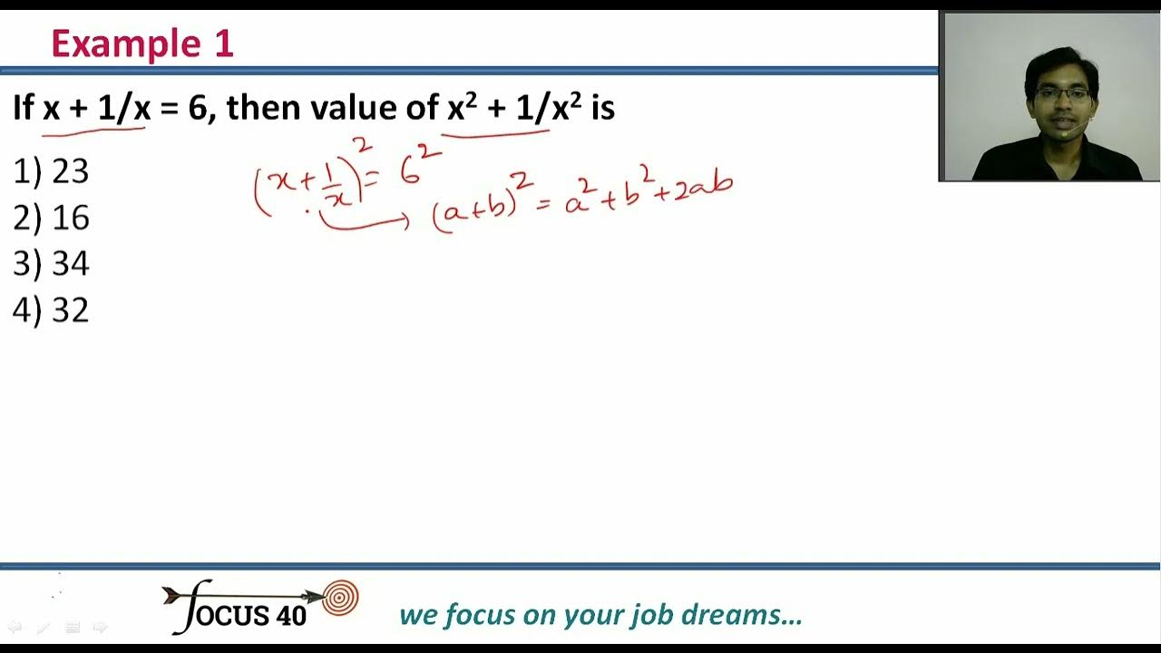 ALGEBRA : Problem - 1 - YouTube