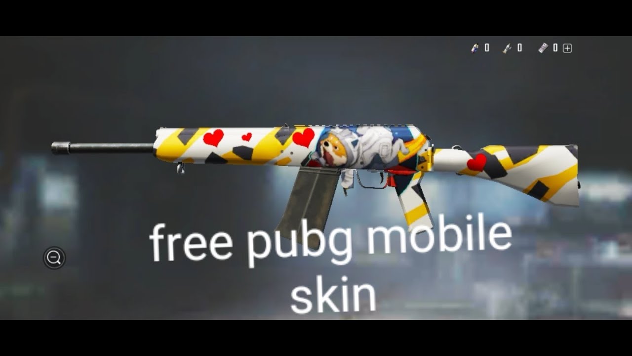 Pubg mobile free gun skin - YouTube