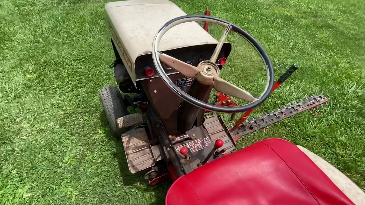 Bolens 1050 With Haban 406 Sickle Mower - YouTube