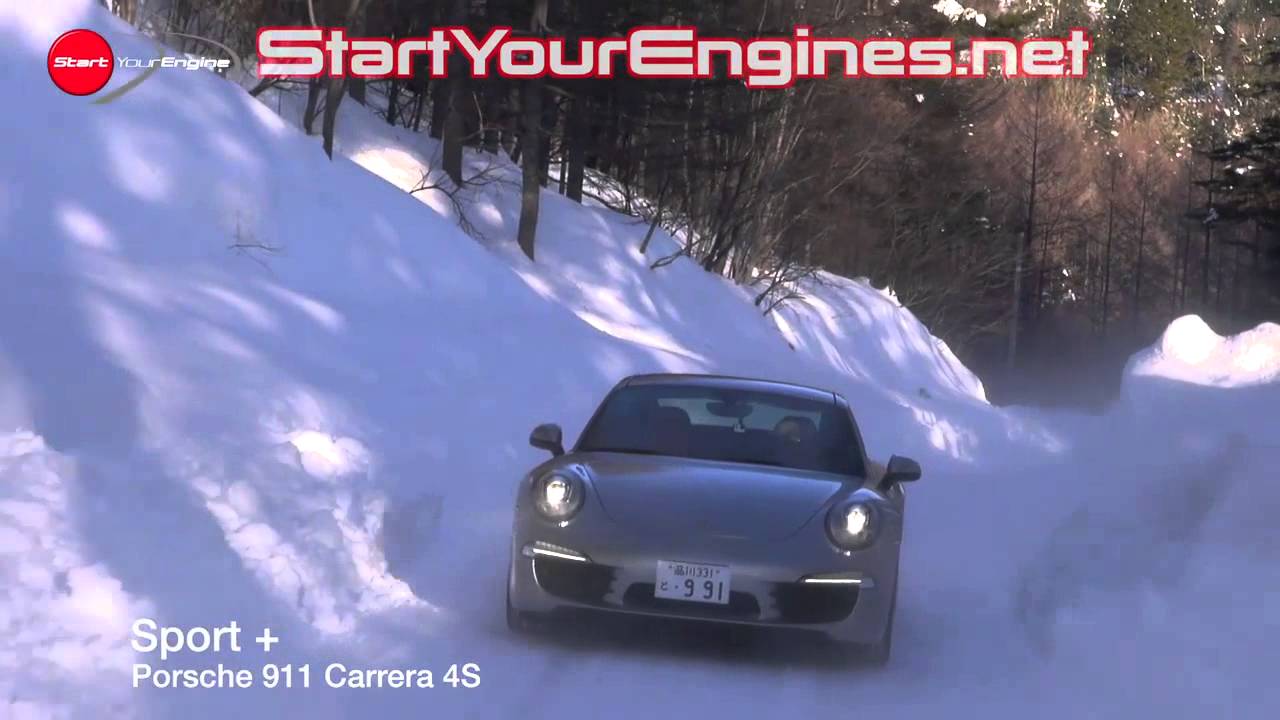 PORSCHE 911 Carerra 4S on snow - YouTube