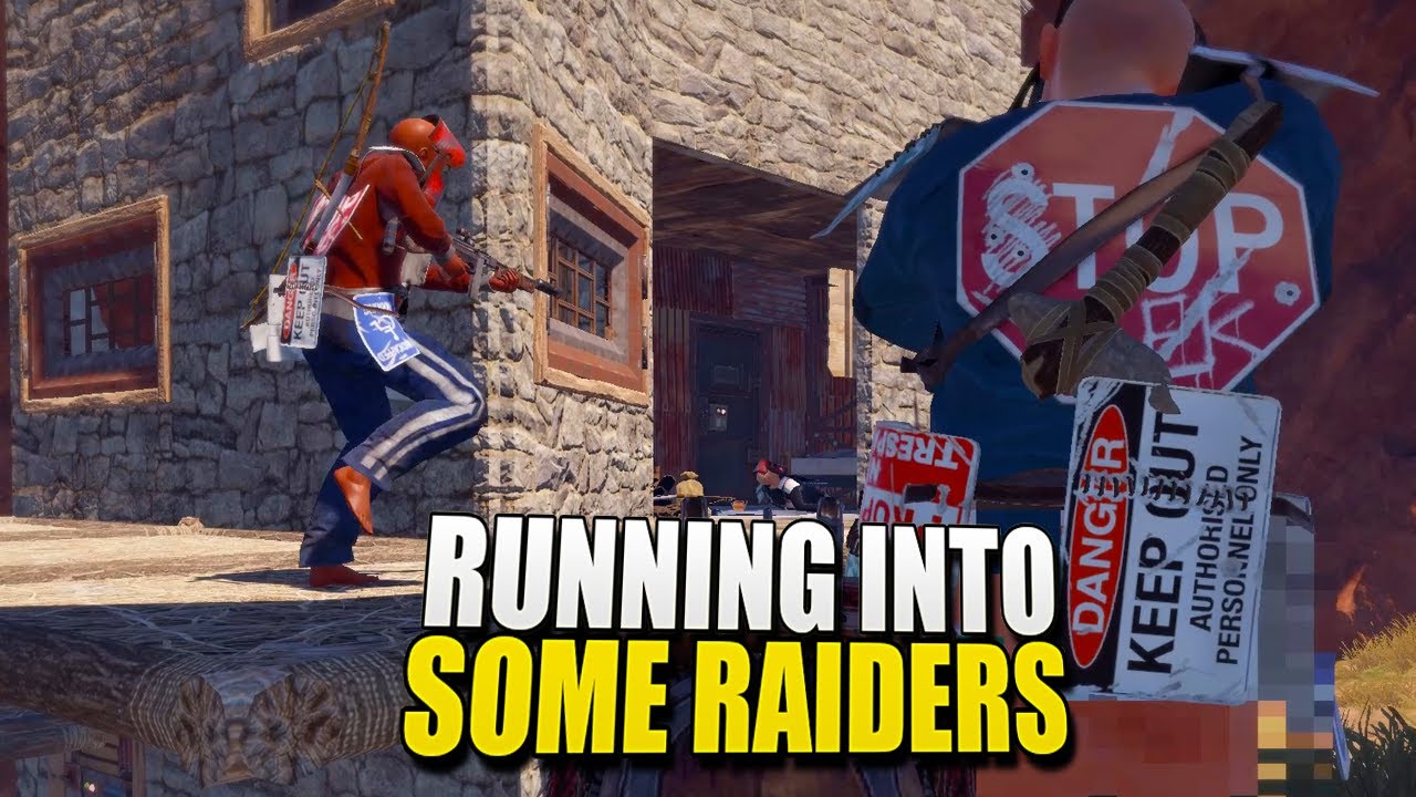 We Stumbled Across Some Raiders (Rust Survival) #54 - YouTube