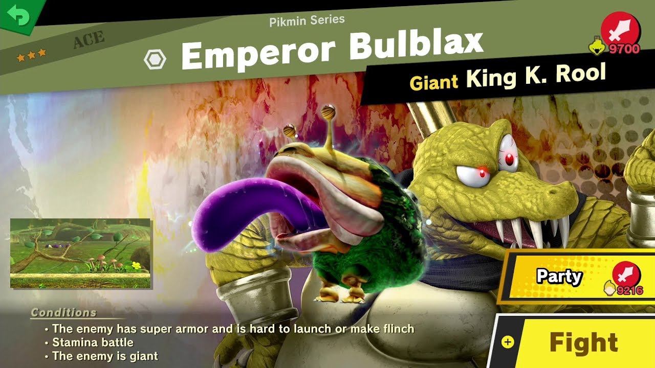 812. Emperor Bulblax - Fair Spirit Battle - Super Smash Bros. Ultimate ...