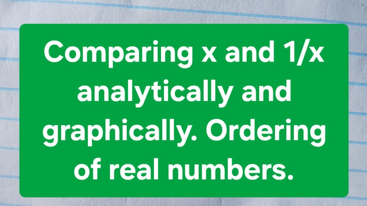 comparing the identity function and its inverse geometrically and ...