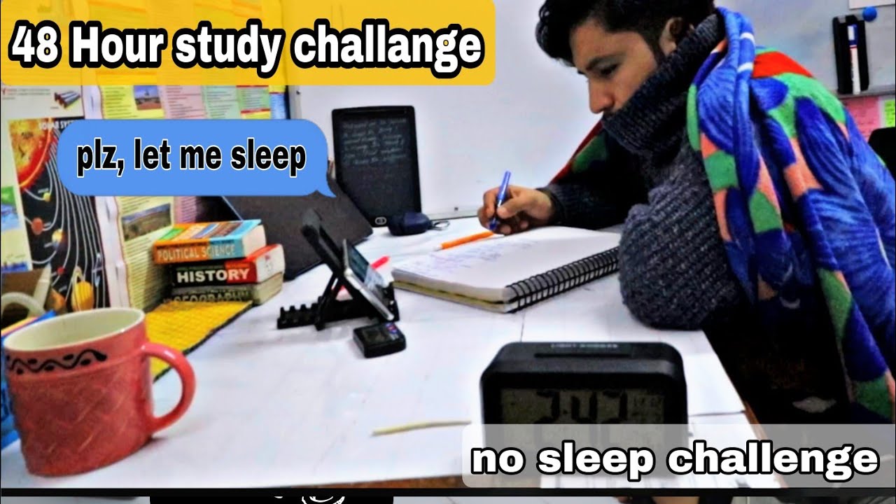 48 hour study challange without sleep 😴 | UPSC Aspirants | study ...