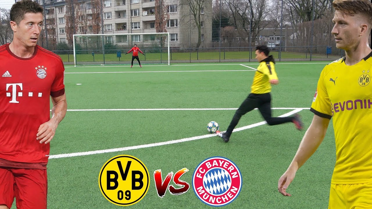 LEWANDOWSKI VS REUS FREISTOß ⚽️CHALLENGE - YouTube