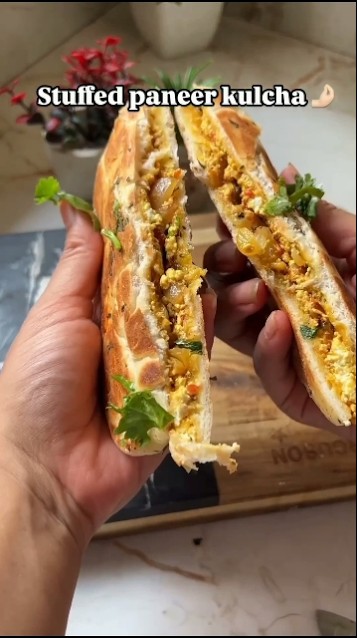 stuffed 🥙 paneer kulcha recipe ; kulcha best masala recipe ! - YouTube