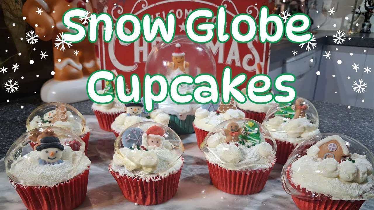 Magical Christmas Snow Globe Cupcakes (EASY Tutorial!) - YouTube