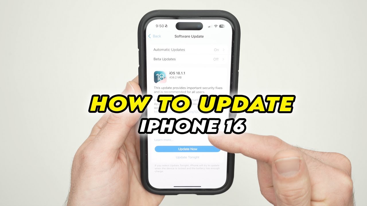 iPhone 16 : How to Update - YouTube