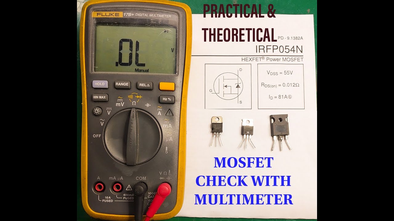 MOSFET CHECK WITH MULTIMETER ll EASY METHOD - YouTube