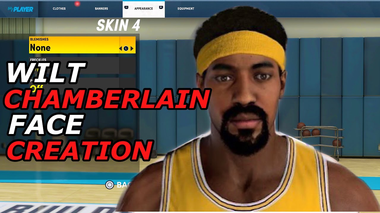 THE BEST WILT CHAMBERLAIN FACE CREATION IN NBA 2K22 (Current/Next Gen ...