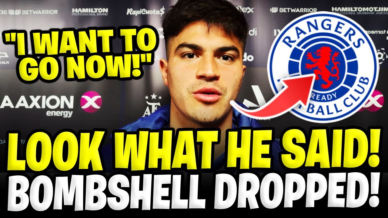 BREAKING! JUST HAPPENED! FANS GO CRAZY! RANGERS FC EWS TODAY - YouTube